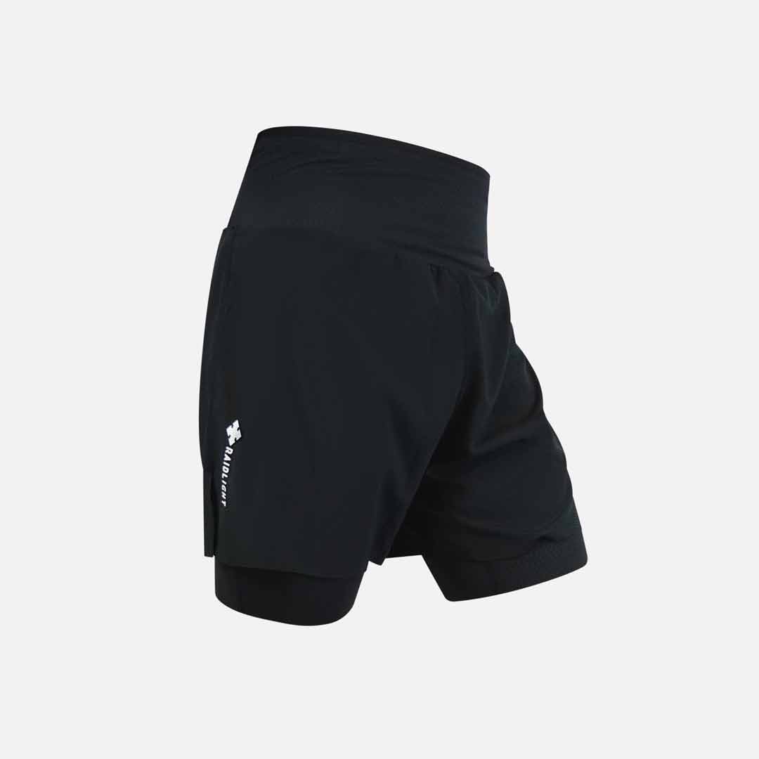 Short R-Light 2-en-1 Homme Black | Mister Crampons